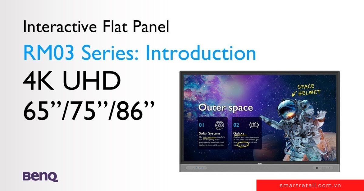 Màn hình tương tác BenQ 75 Inch | Màn hình tương tác thông minh BenQ RM7503